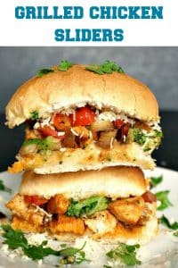 Grilled Chicken Sliders - My Gorgeous Recipes
