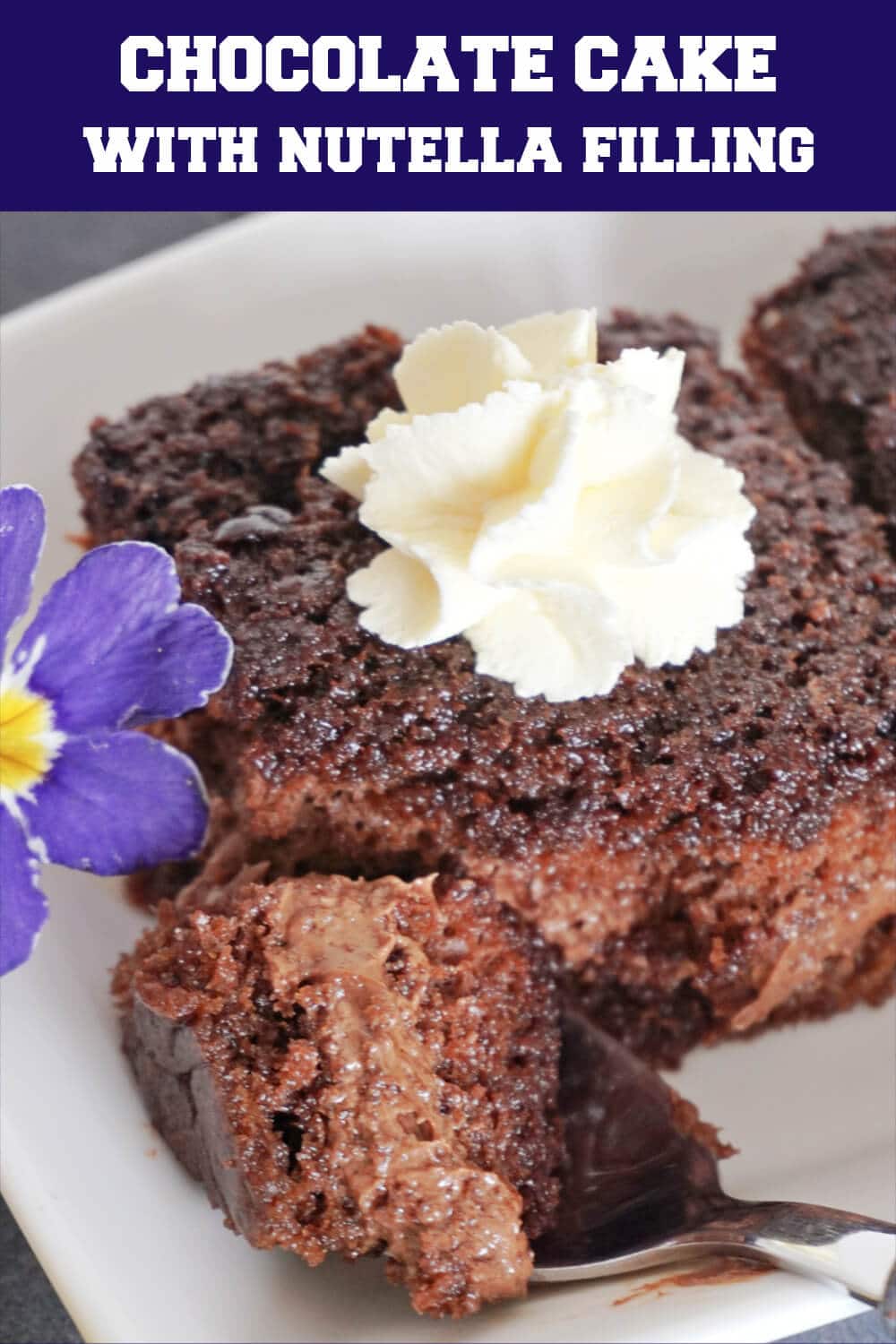 Chocolate Cake with Nutella Filling - My Gorgeous Recipes