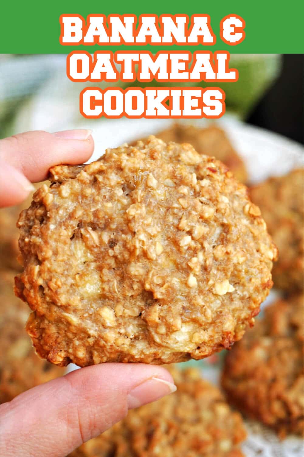 4-Ingredient Banana Oat Cookies - My Gorgeous Recipes