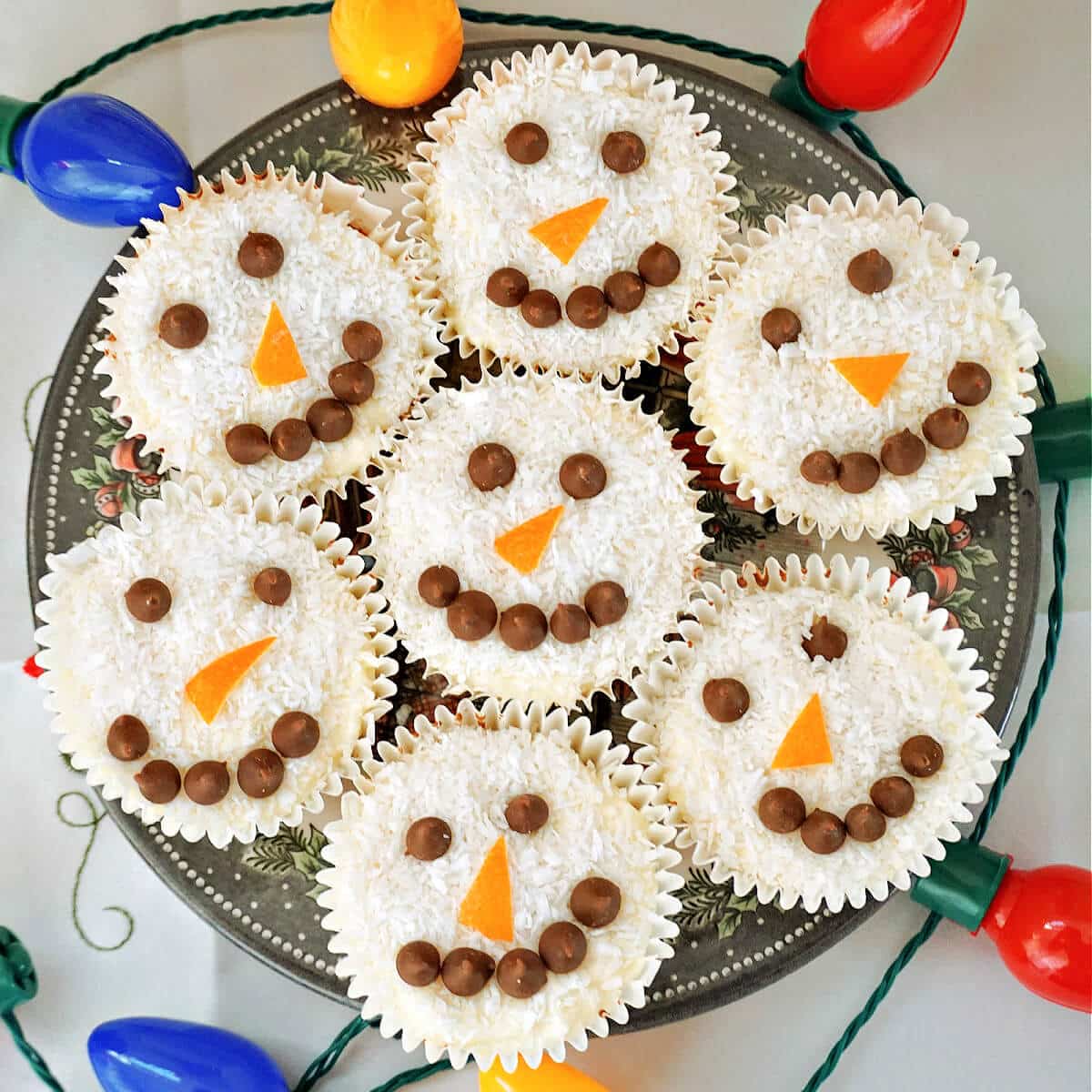 Snowman Cupcakes