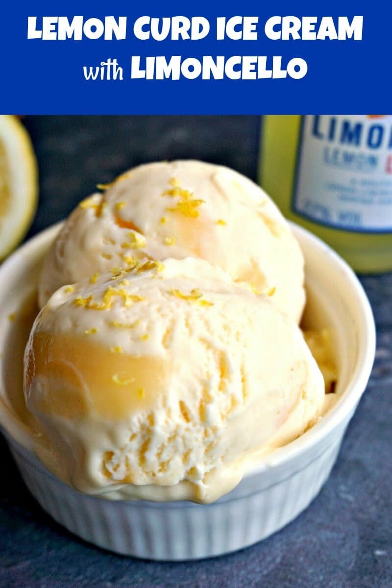 Lemon Curd Ice Cream with Limoncello - My Gorgeous Recipes