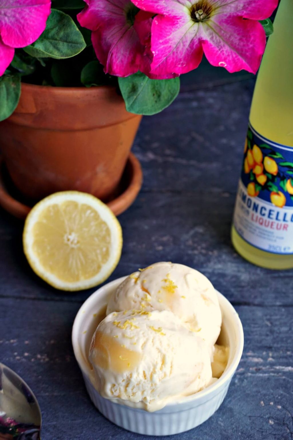 Lemon Curd Ice Cream with Limoncello - My Gorgeous Recipes