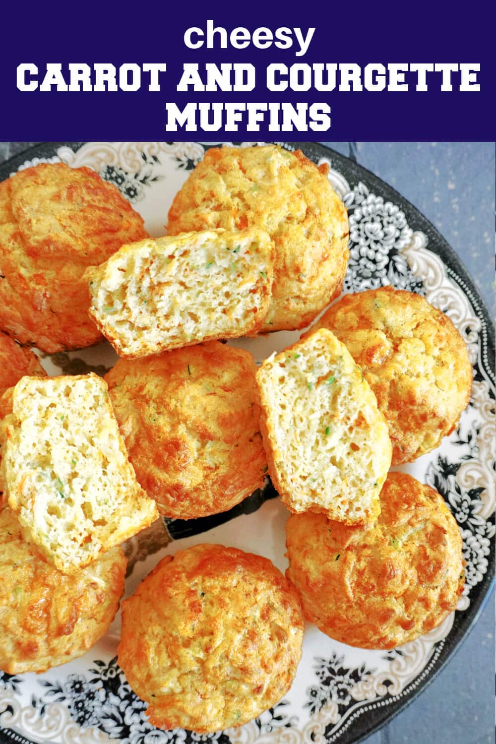 Cheesy Carrot and Courgette Muffins - My Gorgeous Recipes