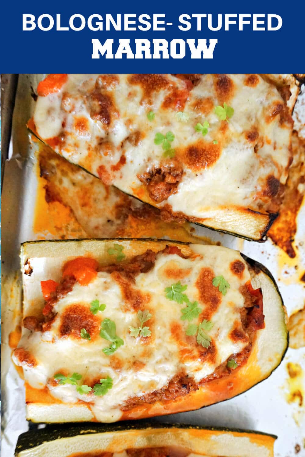 Bolognese-Stuffed Marrow - My Gorgeous Recipes