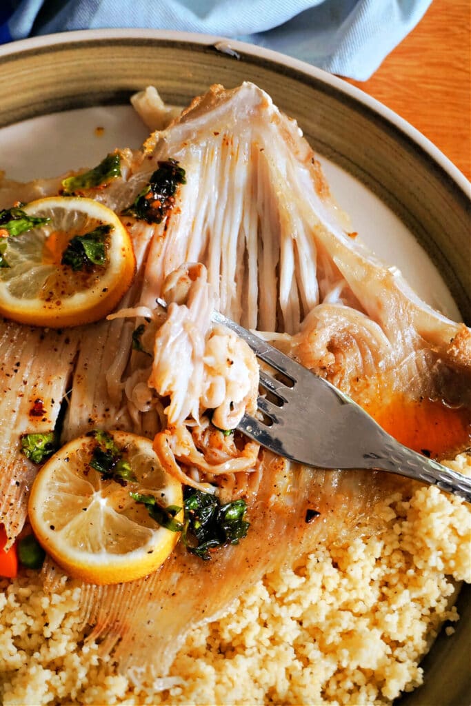 Baked Skate Wings with Chilli Butter Sauce - My Gorgeous Recipes