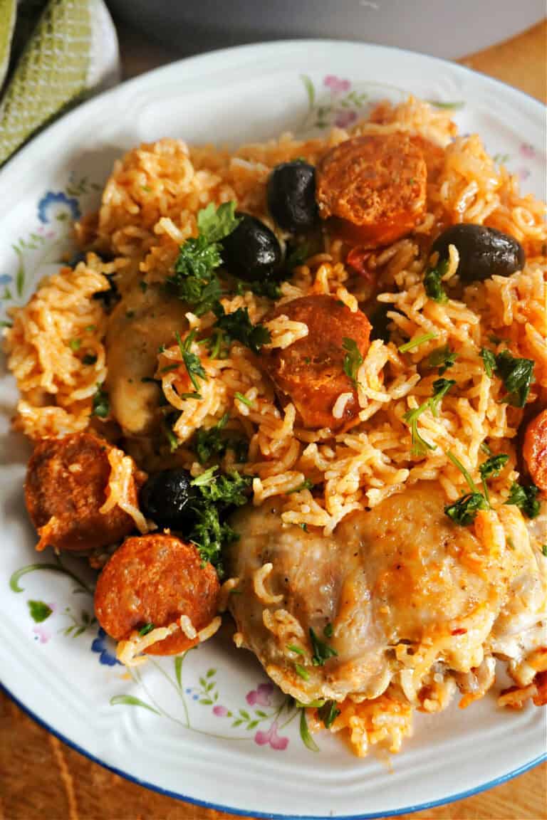 One-Pot Chicken and Chorizo Rice - My Gorgeous Recipes