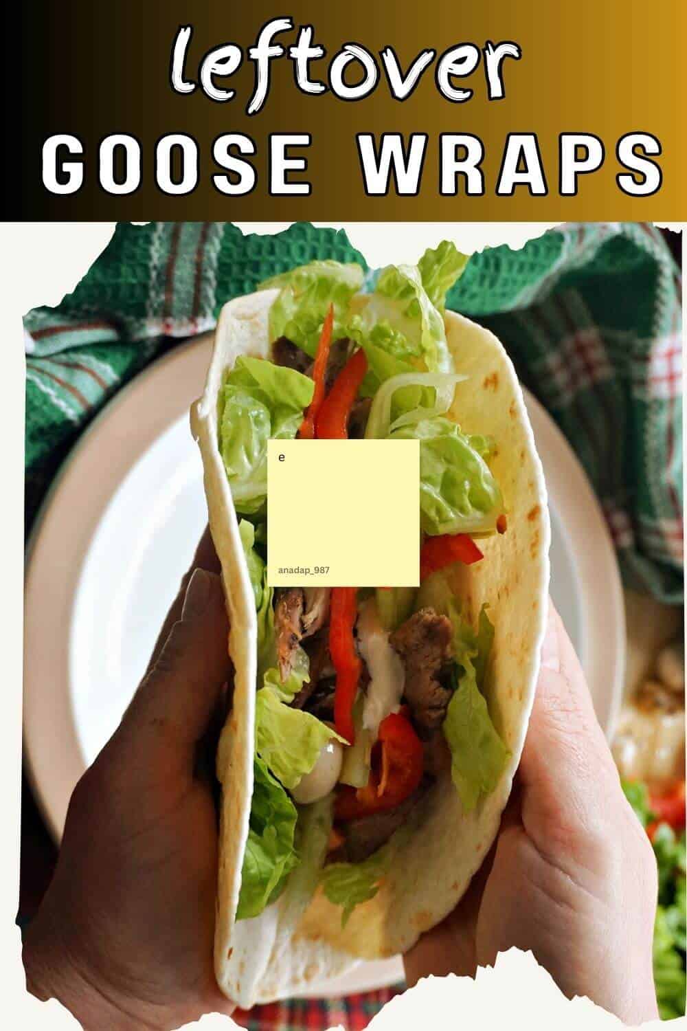 Leftover Goose Wraps - My Gorgeous Recipes