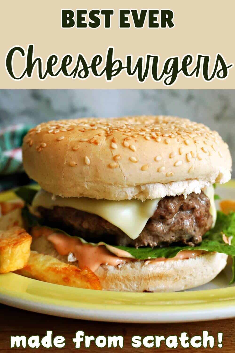 Easy Homemade Cheeseburgers ( From Scratch!) - My Gorgeous Recipes