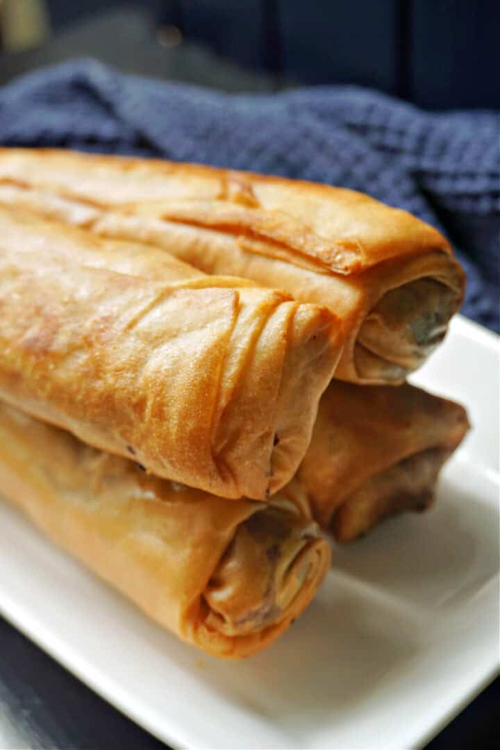 Crispy Fried Chicken Spring Rolls with Leftover Chicken - My Gorgeous ...