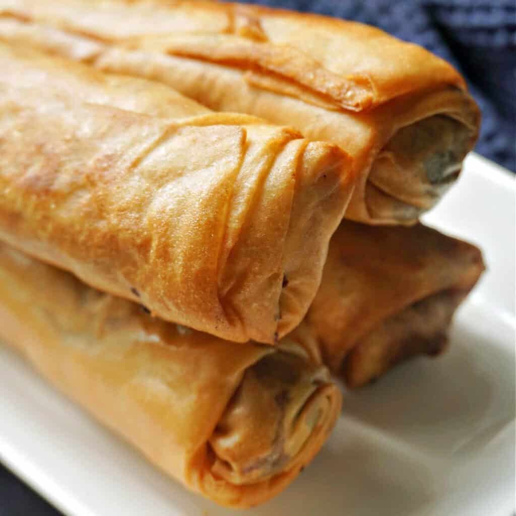 Crispy Fried Chicken Spring Rolls with Leftover Chicken - My Gorgeous ...